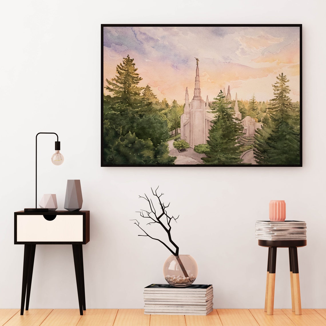 Portland Temple, Oregon Landscape, Lds Temple Art, Lds Art, Castle ...