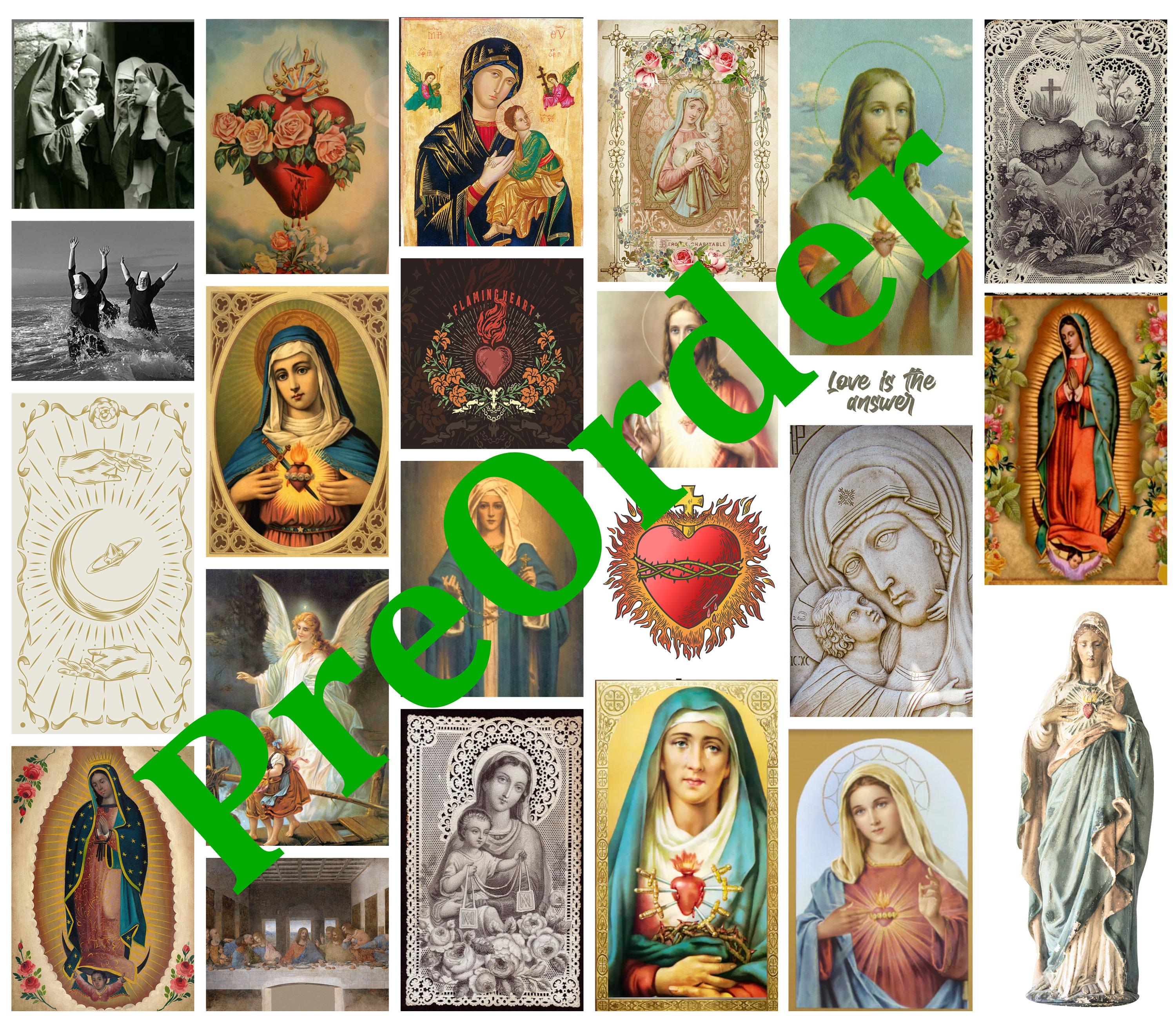 PRE-ORDER JUMBO Religious Icons Applique Print Free U S - Etsy