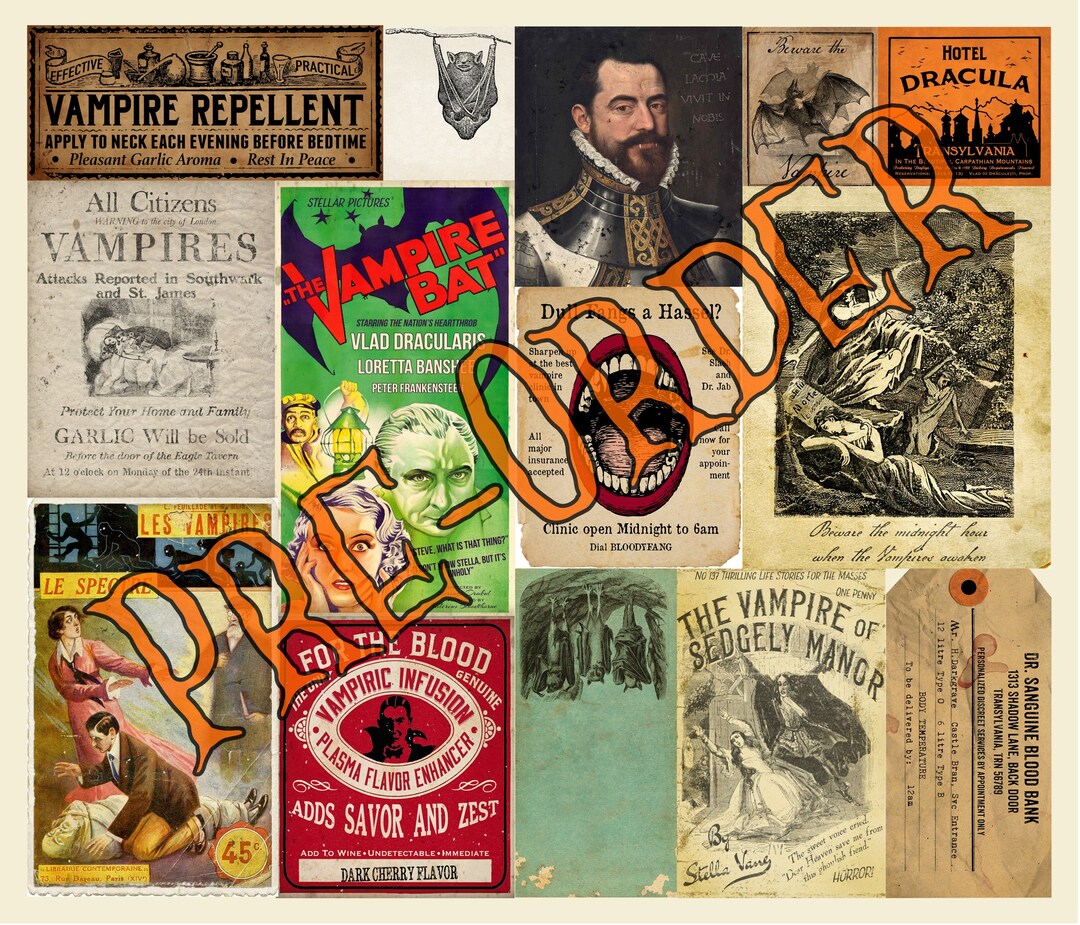 PRE-ORDER Vampire Sampler HALLOWEEN Fabric Applique Free U S Shipping ...