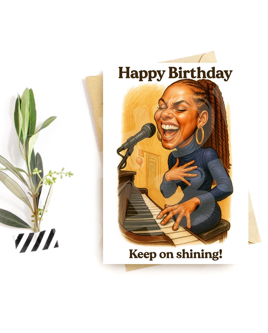 Funny Soul Singer Birthday Card | Keep on Shining Music-themed Greeting ...