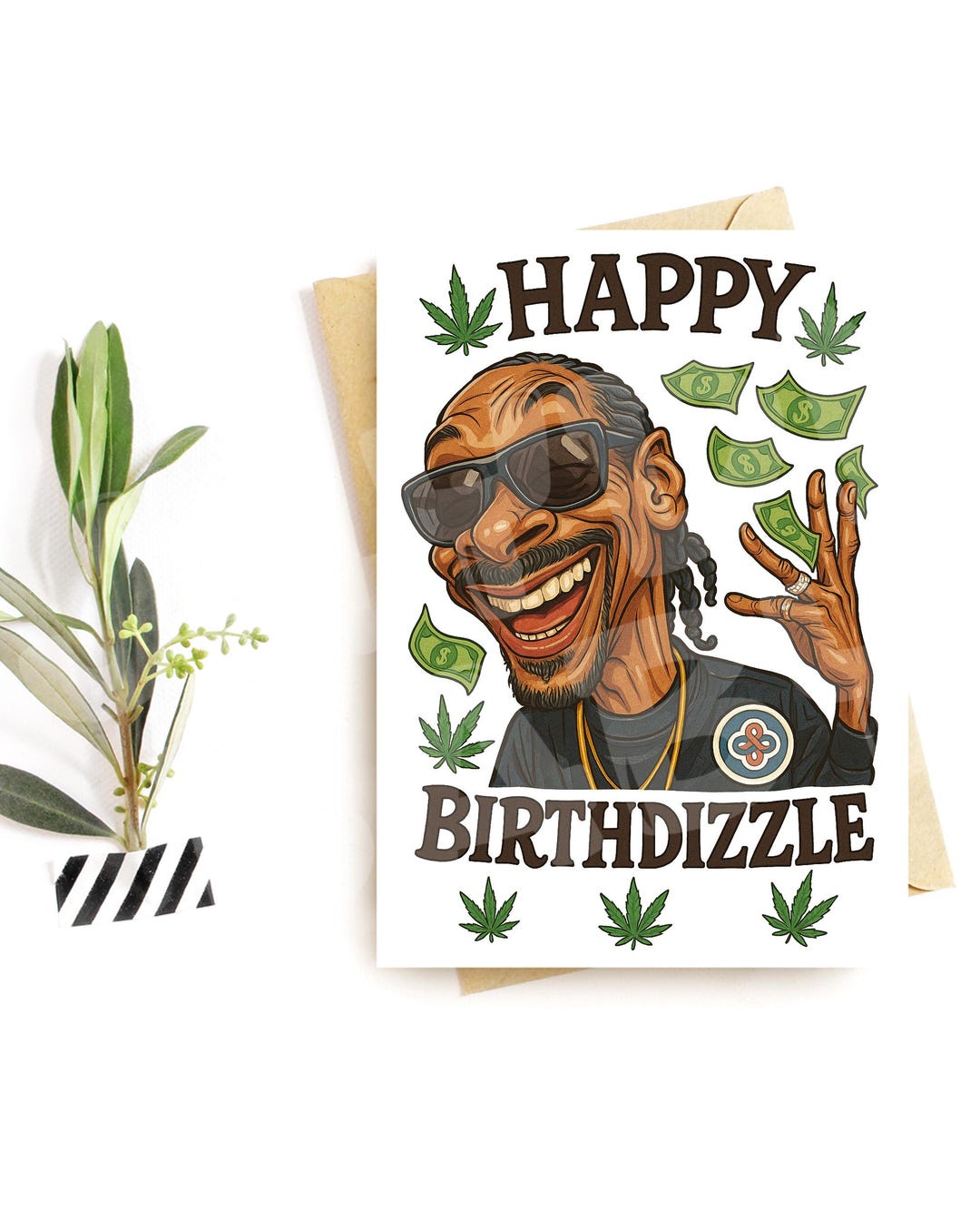 Funny Birthdizzle Card – West Coast Rapper Parody – Weed Money Birthday ...