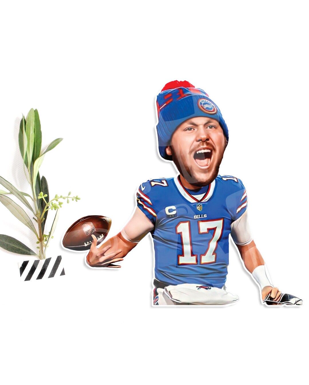 Josh Allen Sticker Laptop Sticker Die Cut Sticker - Etsy