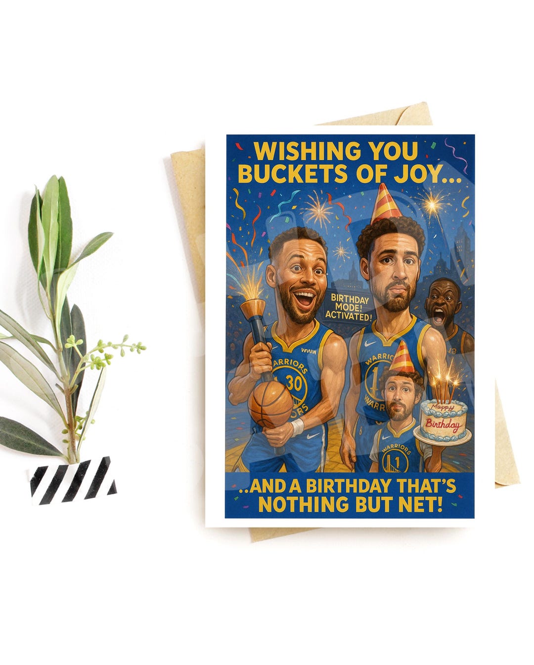 Funny Basketball Birthday Card – Buckets of Joy Greeting, Hoops-themed ...