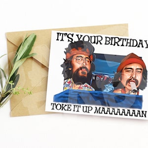 Funny Toke It up Man Birthday Card Weed Birthday Marijuana Smoker Card ...