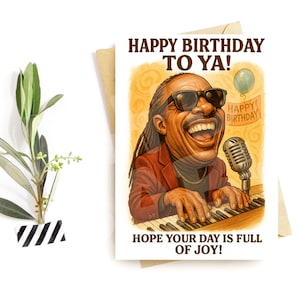 Funny Music Birthday Card – Soulful Singer, Parody Design - Etsy
