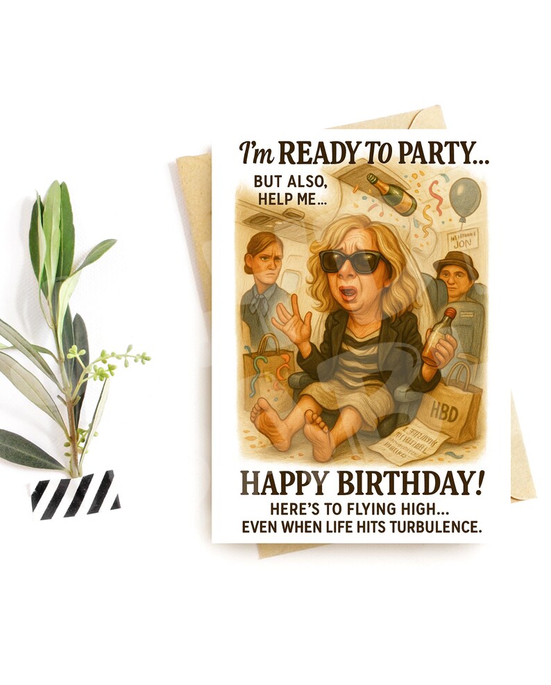 Funny Airplane Meltdown Birthday Card – Party Humor Gag Card - Etsy