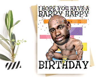 Big Barry Birthday Card - Etsy
