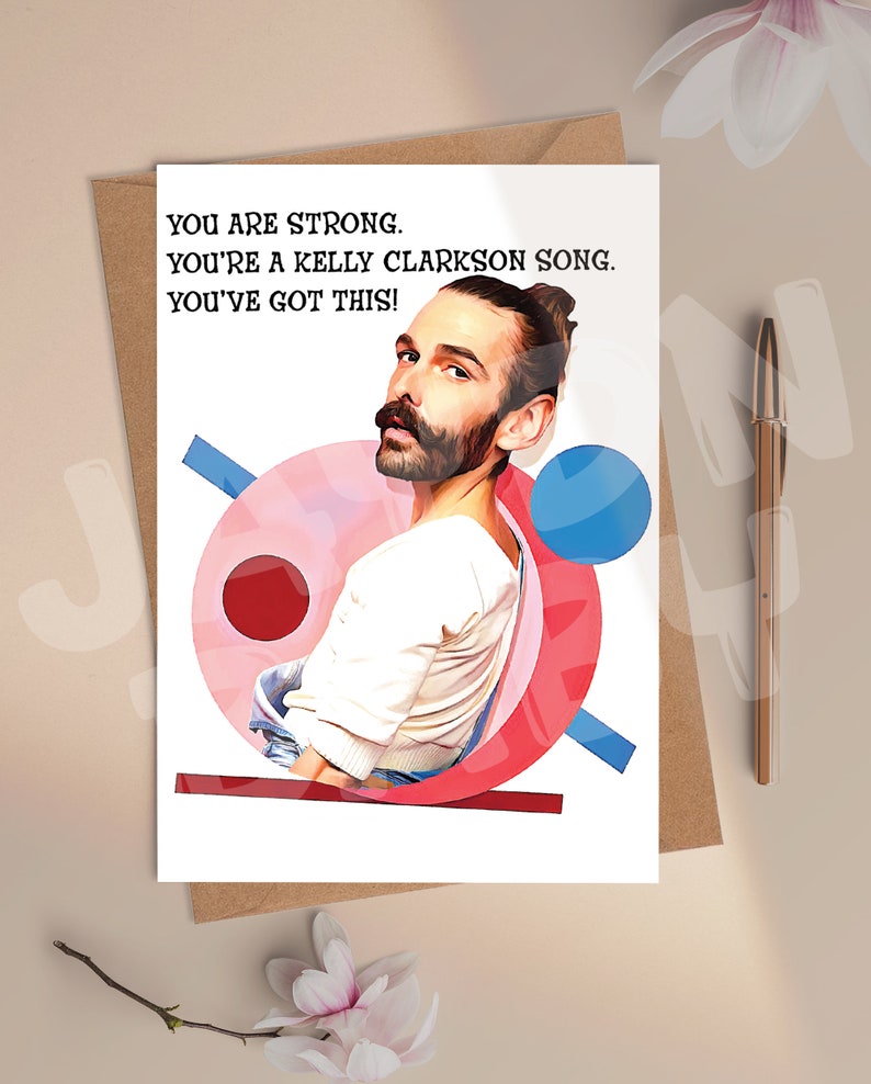 Cute Queer Show Card Jonathan Card You Are Strong Greeting - Etsy