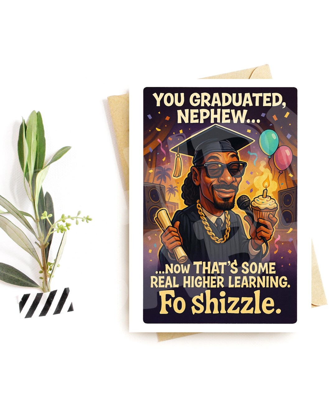 Funny Graduation Card – Higher Learning Parody – Hip Hop Style Grad ...
