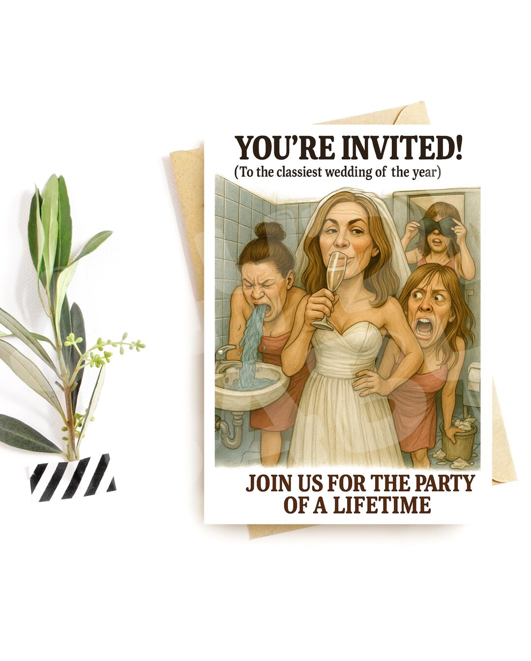 Funny Wedding Invite – Hilarious Party of a Lifetime Card, Classy Chaos ...