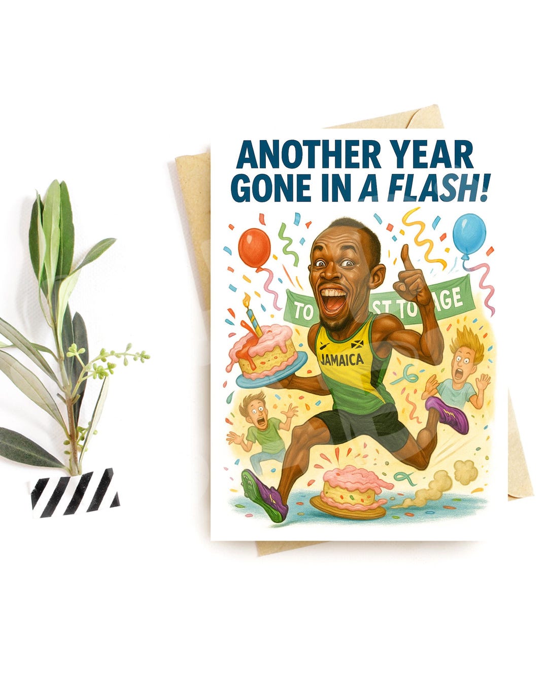 Funny Runner Birthday Card | Track Athlete Gift | Another Year Gone in ...