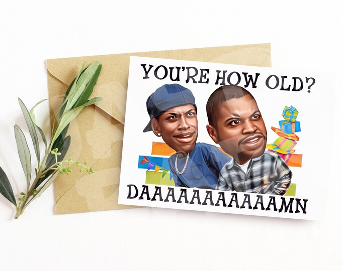 Friday Birthday Card, 90s Pop Culture, Hip Hop Birthday Card, Funny ...
