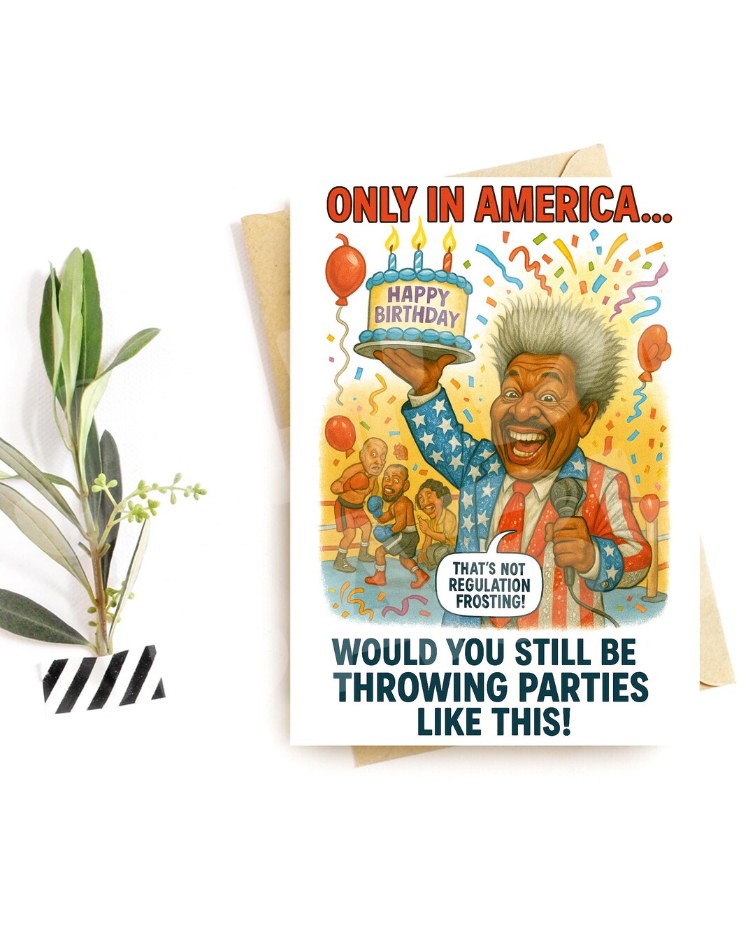 Funny America Birthday | Patriotic Party Humor | USA Celebration Joke ...