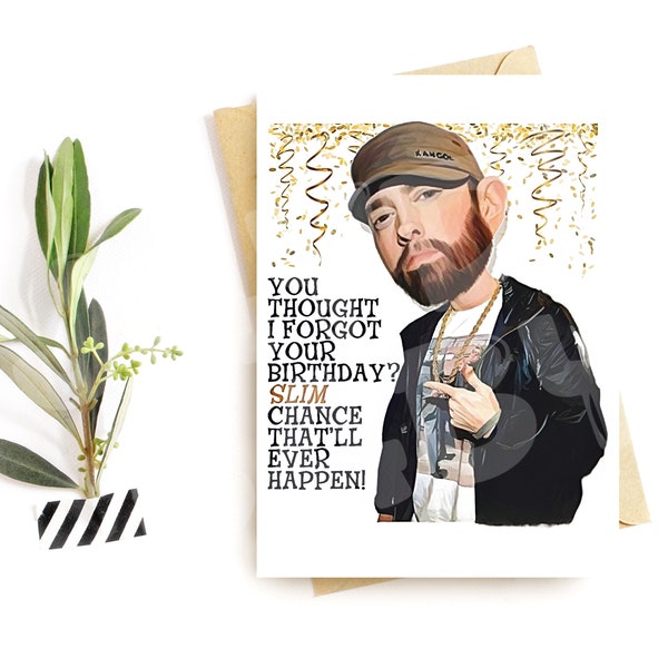 Eminem Birthday Card - Etsy
