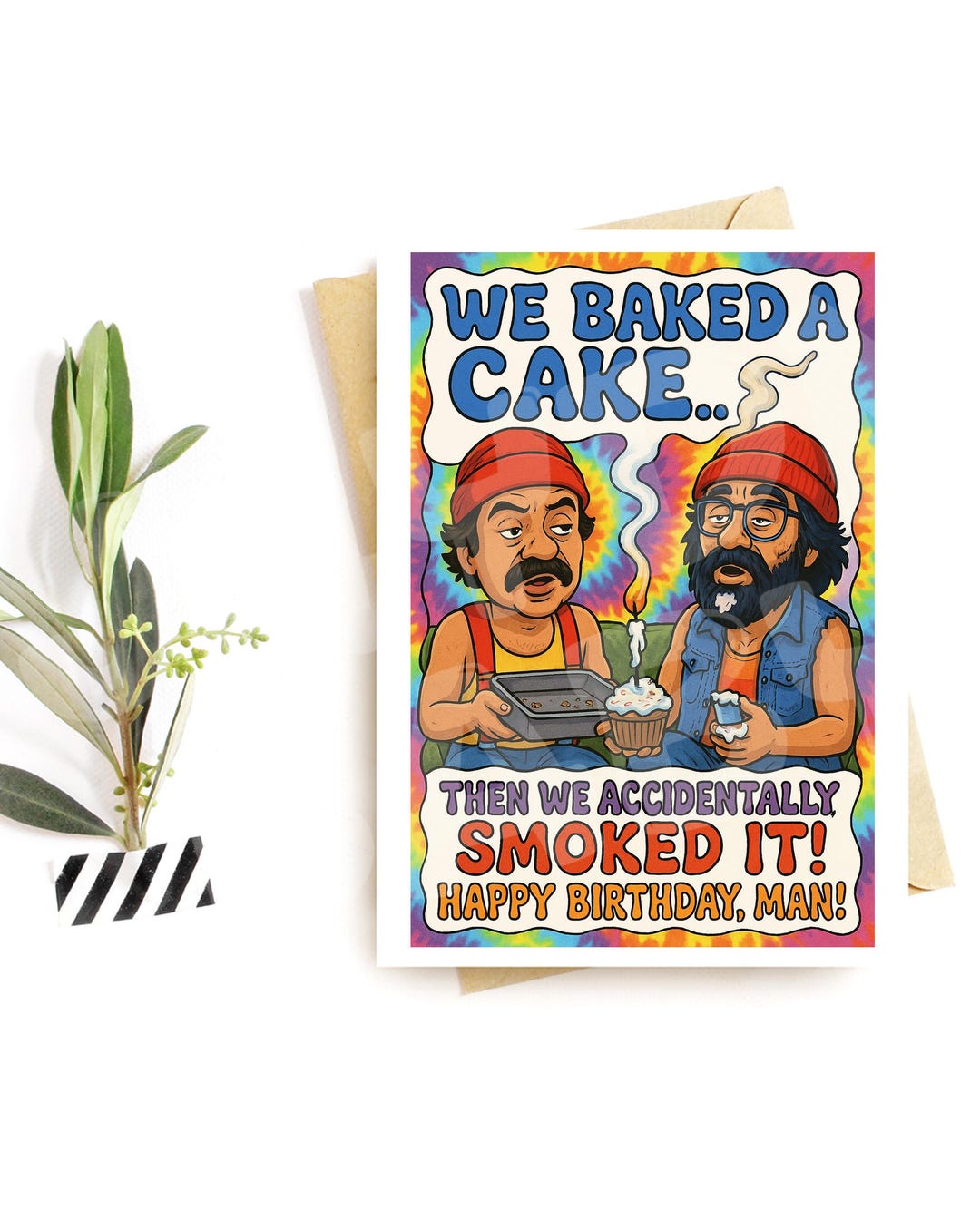Funny Stoner Birthday Card – 'we Baked a Cake' Parody - Etsy
