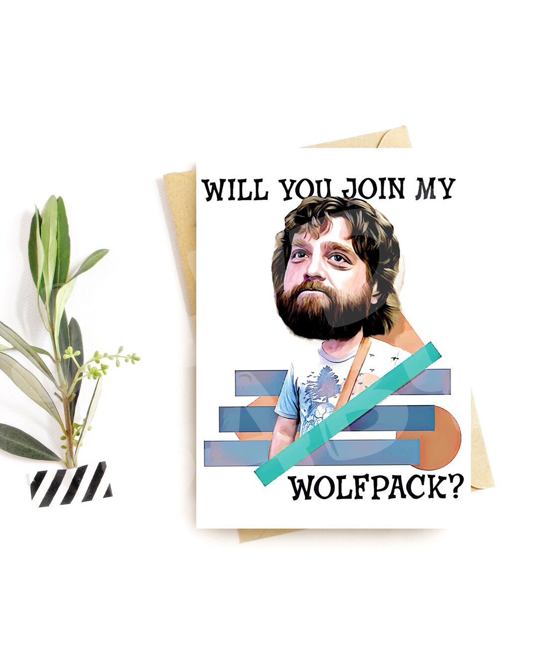 Will You Join My Wolfpack Will You Be My Best Man Card - Etsy
