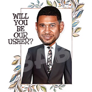 Funny "will You Be Our Usher?" Card – Wedding Party Ask - Etsy