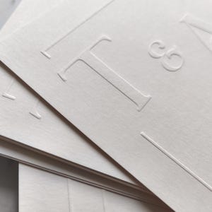 Embossed Save the Date, Embossed Invitation, Printed Save the Date ...