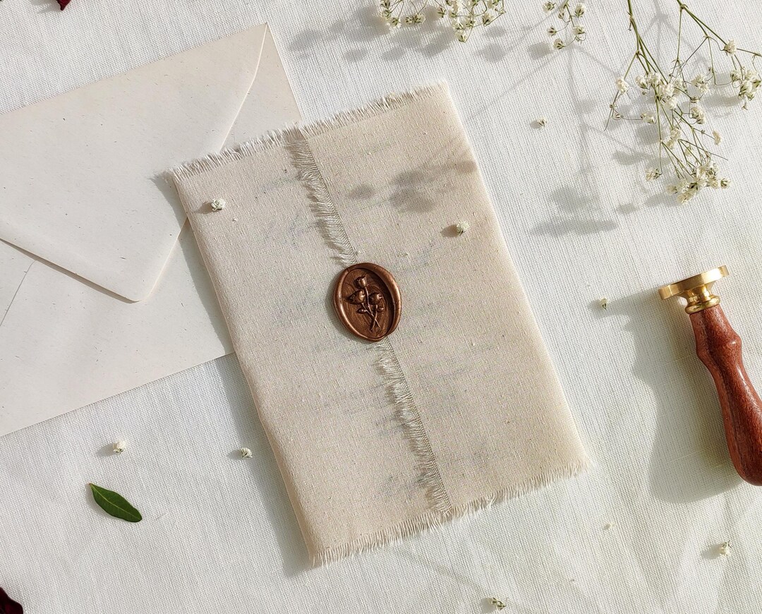 Fabric Wedding Invitation Jacket Printed Simple Invitations Fabric ...