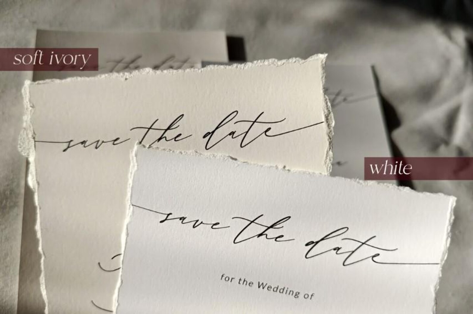 Embossed Save the Date, Embossed Invitation, Printed Save the Date ...