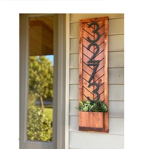 Fairview House Numbers, Rustic House Numbers Plaque Sign - Personalized ...