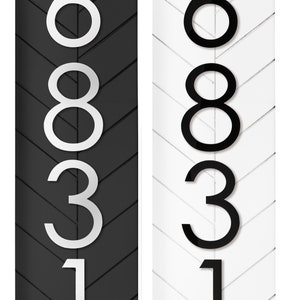 Chesapeake Modern UV & Weatherproof Acrylic Vertical Address Plaque ...