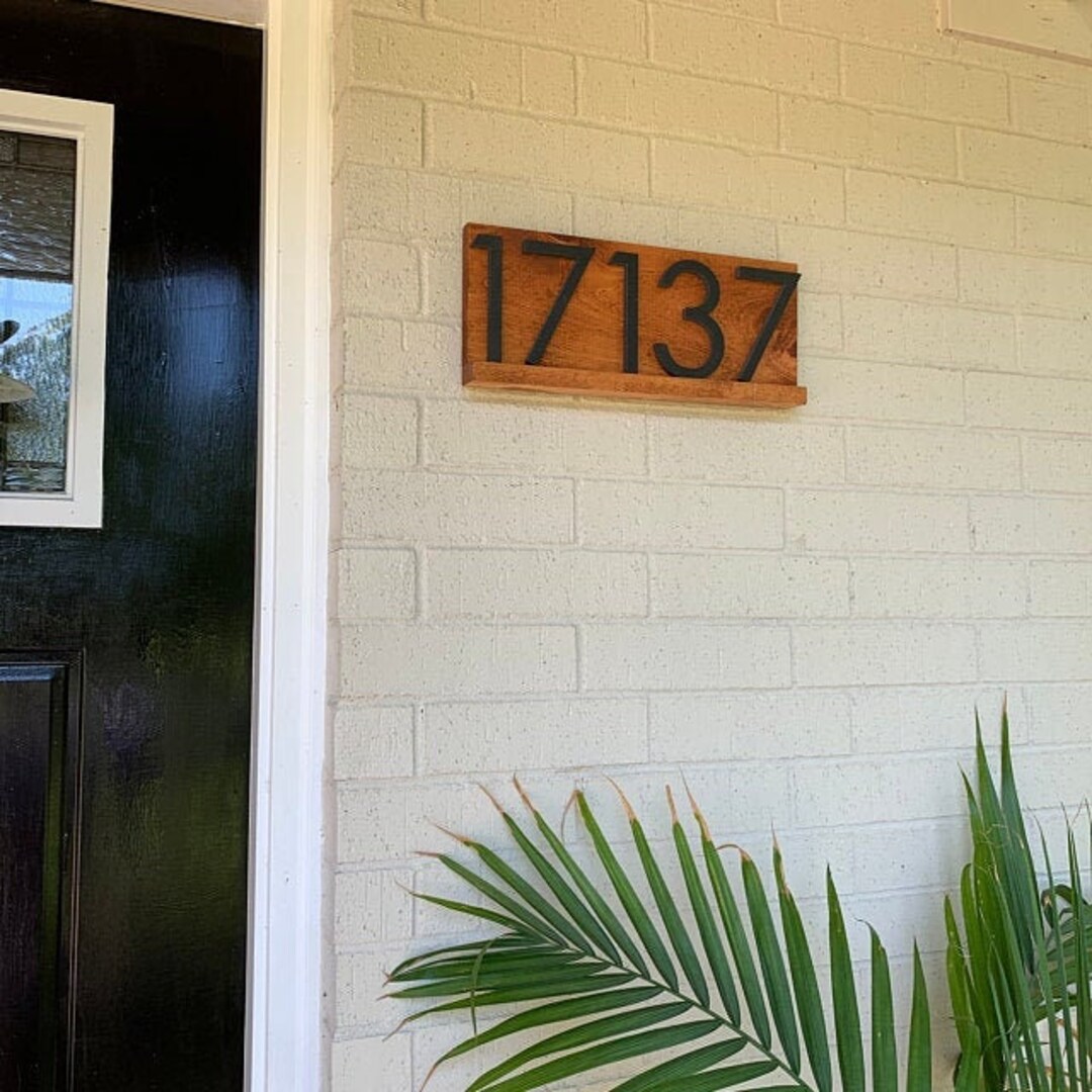 Birchwood Large Address Plaque, Big Address Sign, Personalized House ...