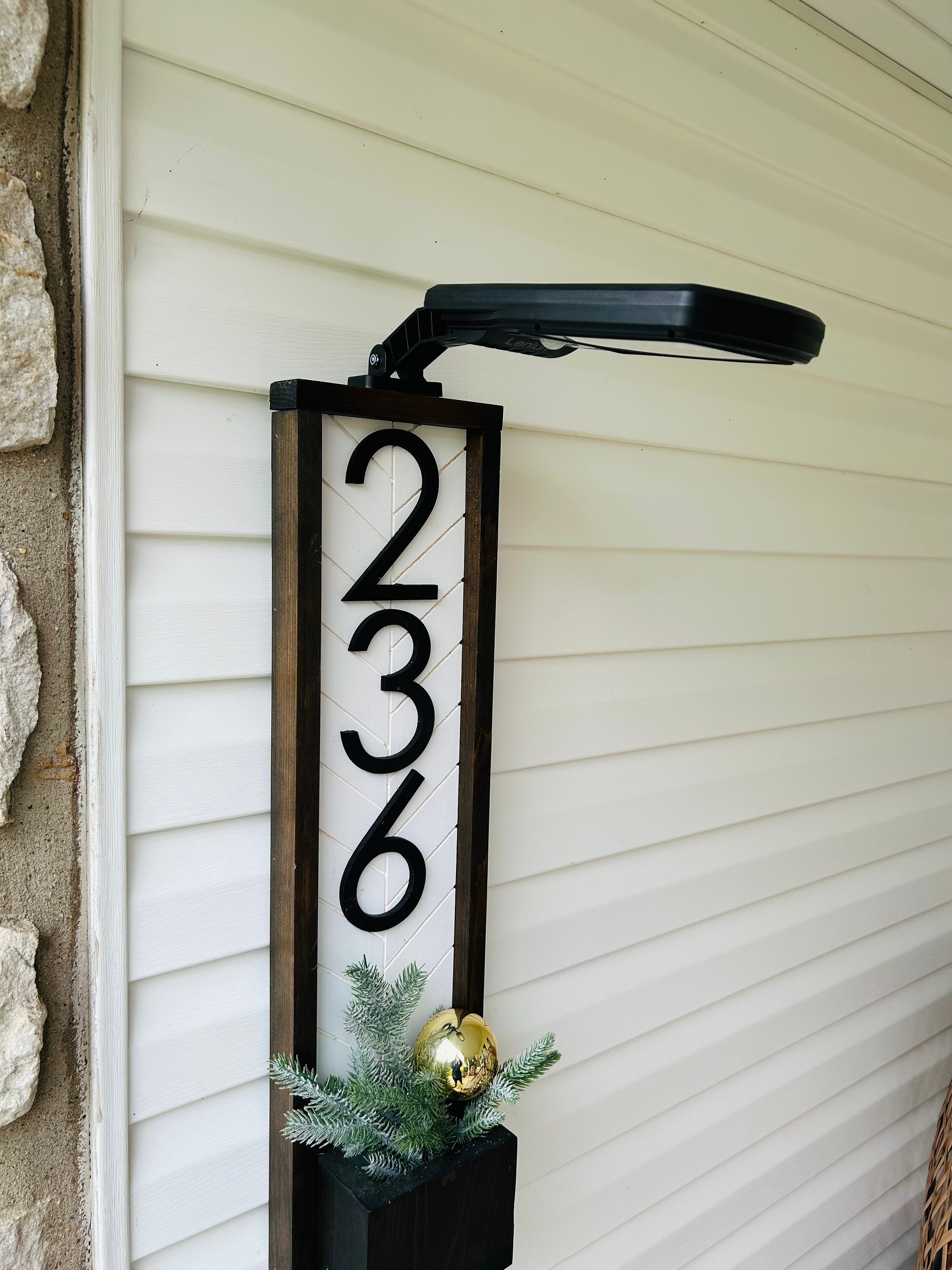 Solar Powered Light for House Numbers - Stylish and Functional Address ...