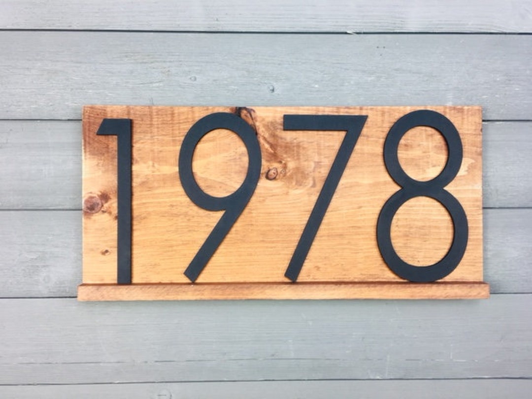 Birchwood Large Address Plaque, Big Address Sign, Personalized House ...