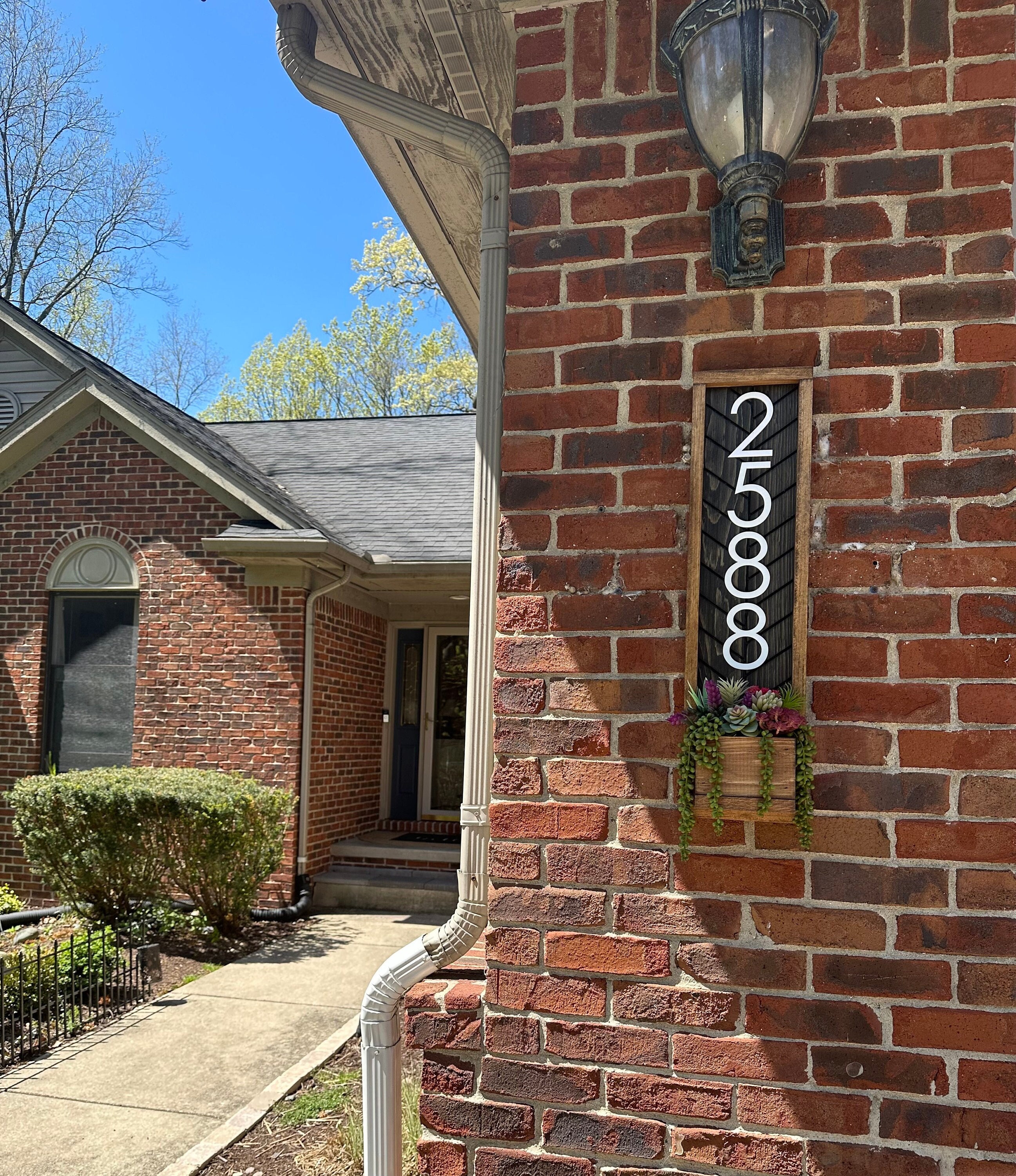 Custom Wooden House Number Sign: Personalized Address Plaque - Etsy