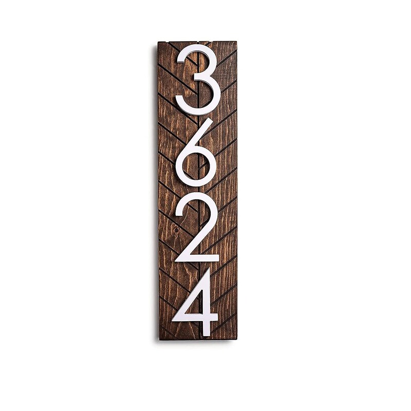 Vertical Address Plaque - Etsy
