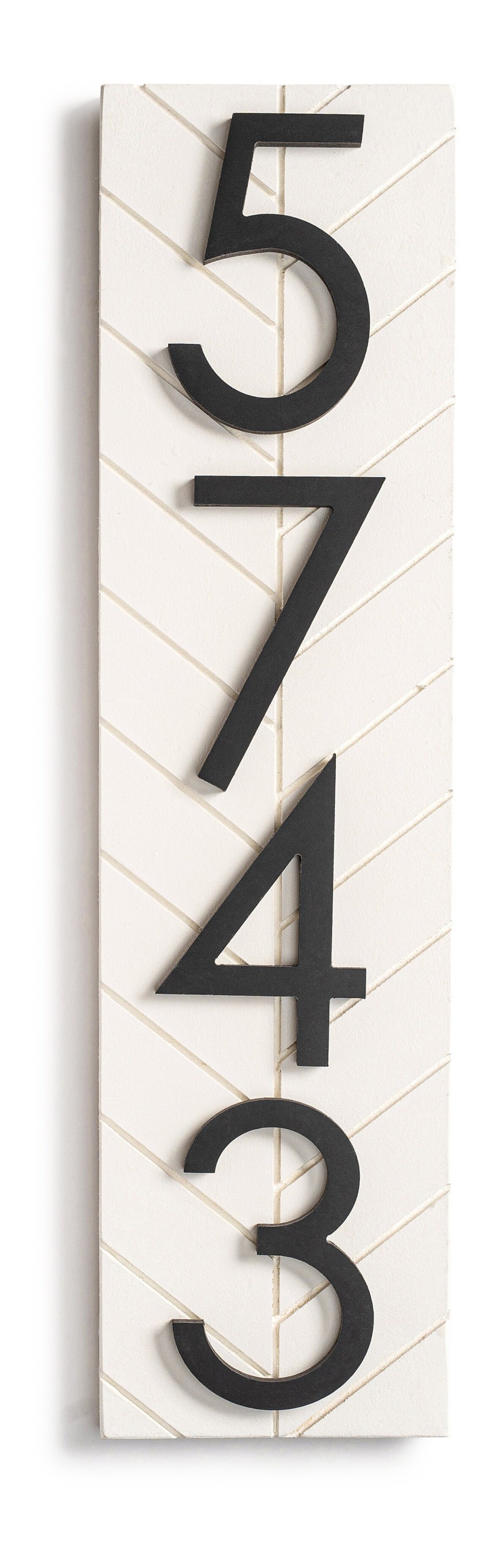 Chesapeake Black Large Outdoor Address Number Sign - Modern ...