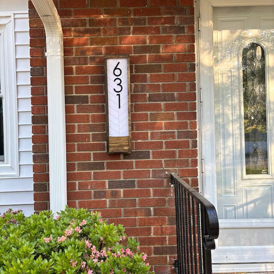 Personalized Address Plaque With Custom House Numbers - Handcrafted ...