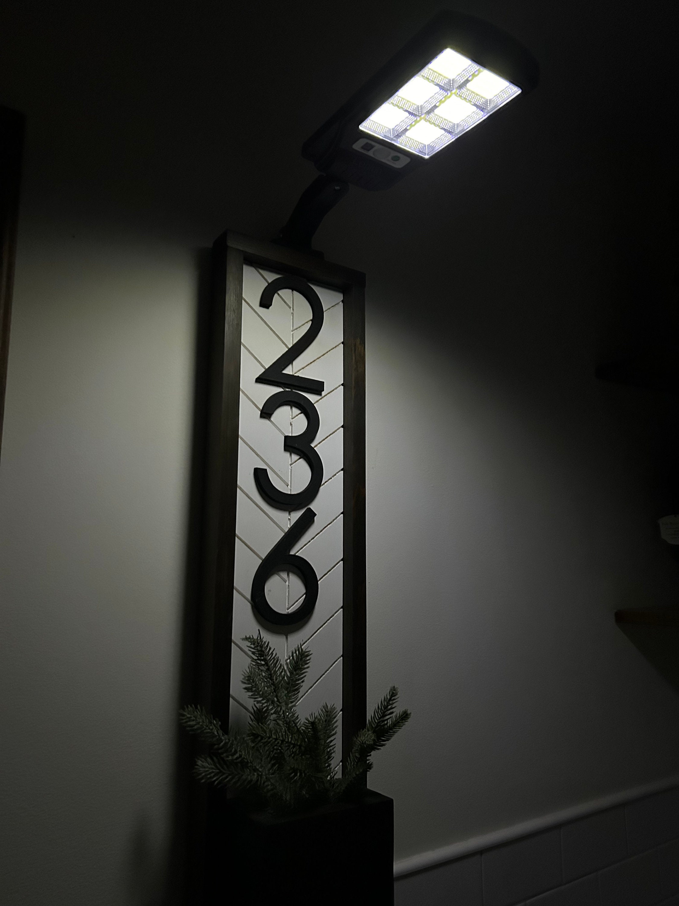 Solar Powered Light for House Numbers - Stylish and Functional Address ...