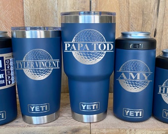 30 Oz YETI Engraved Custom Golf Tumbler - Etsy