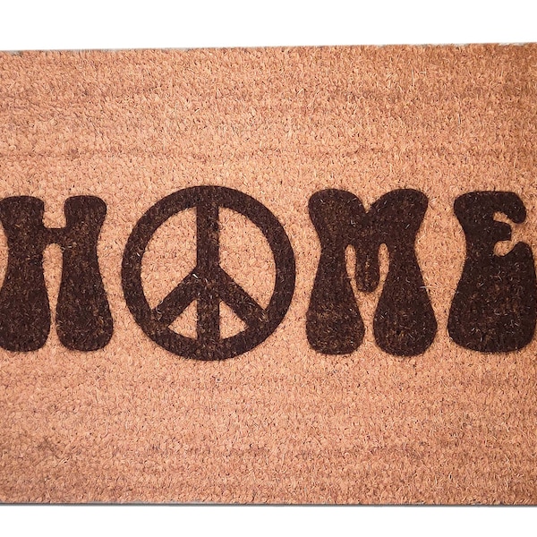 Peace Doormat - Etsy