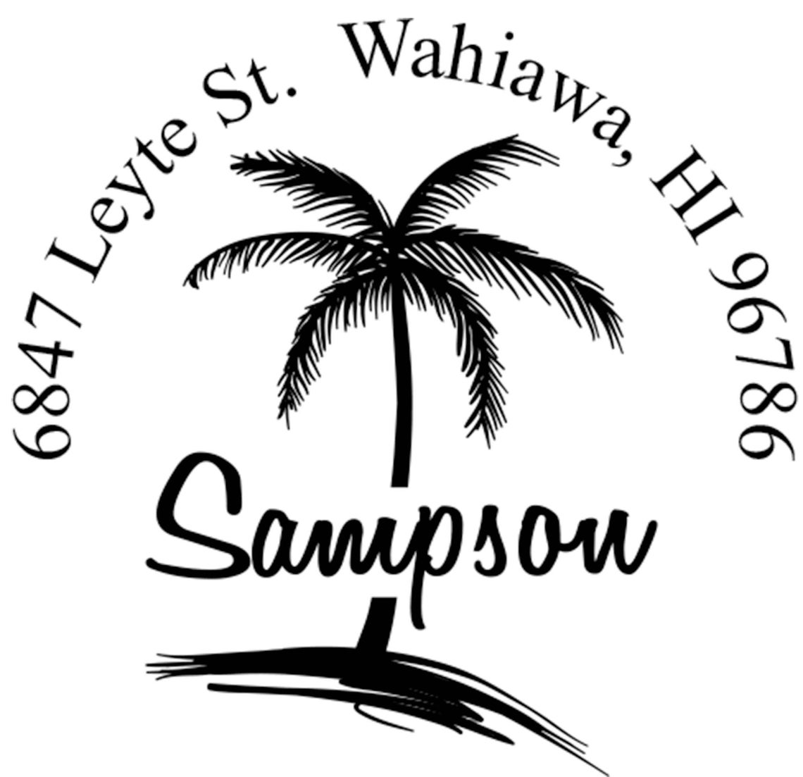 Return Address Stamp Split Palm Stamp Self-inking Stamp - Etsy