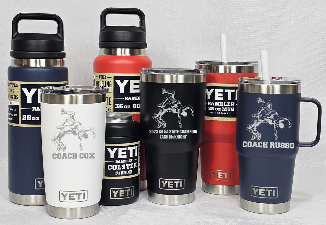 YETI Personalized WRESTLING, Wrestler, Coach Gift - Laser Engraved ...