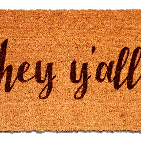 Hey Yall Mat - Etsy