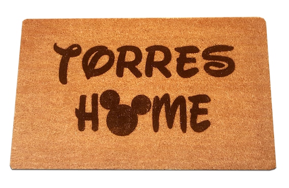 PERSONALIZED Disney Mickey Mouse Home Laser Engraved Welcome | Etsy