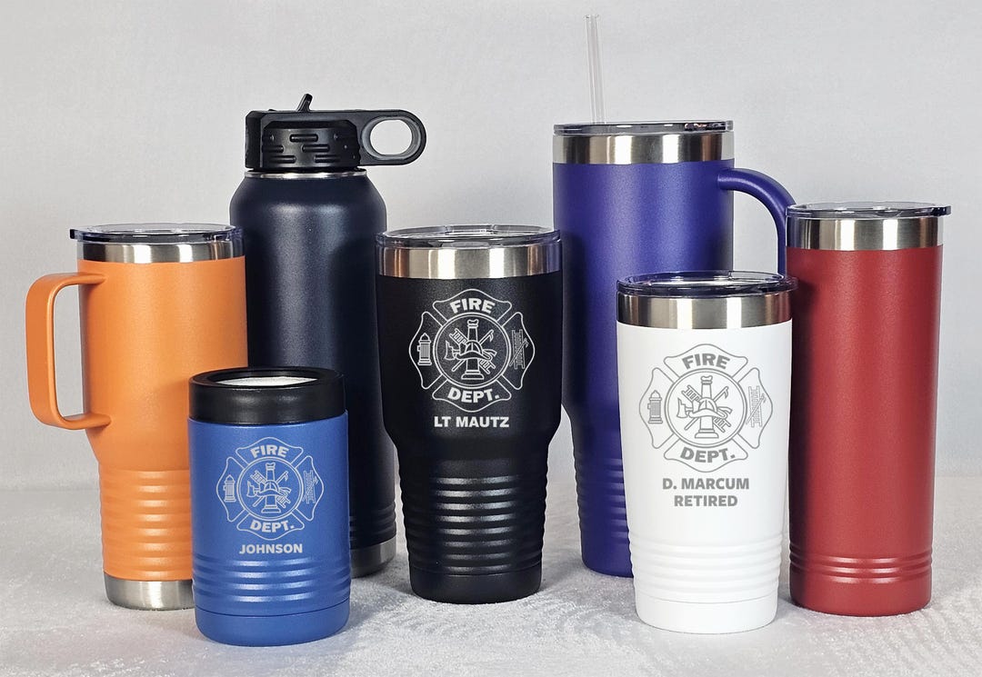 Personalized FIRE Department, FIREFIGHTER Gift - Laser Engraved Polar ...