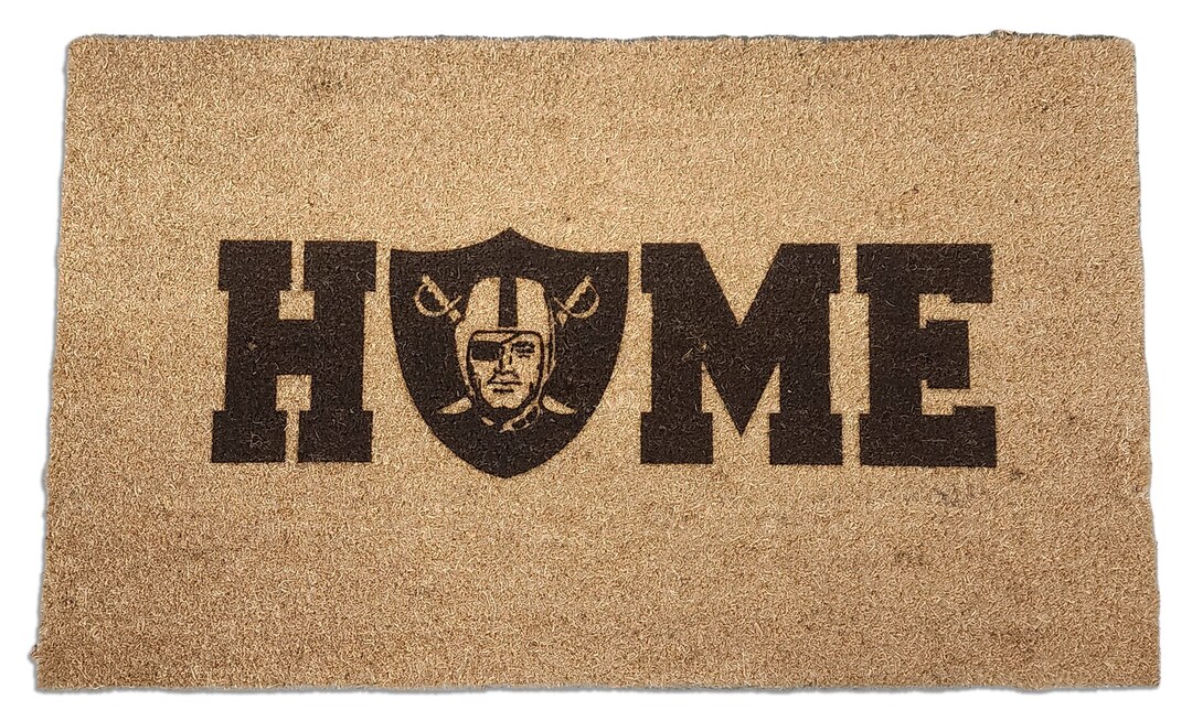 RAIDERS Laser Engraved Home Door Mat - Coir, Coconut Hair, 30" X 18 ...
