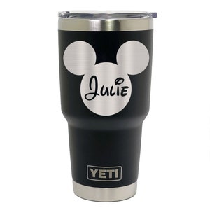 Personalized MICKEY MOUSE YETI- Laser Engraved Tumblers, Mugs With ...