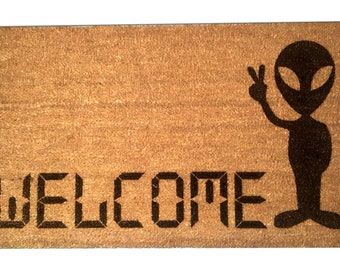 Bienvenidos Laser Engraved Welcome Door Mat Coir Coconut | Etsy