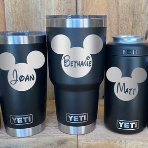 Personalized MICKEY MOUSE YETI- Laser Engraved Tumblers, Straw Mugs ...