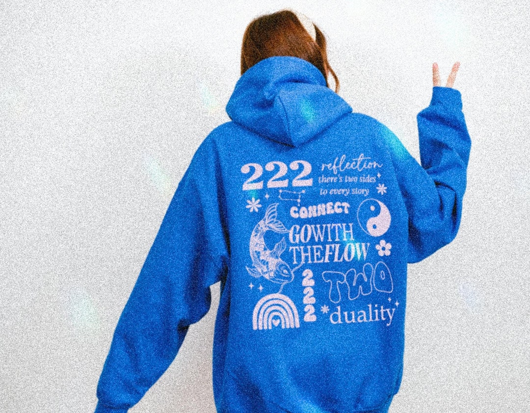 Angel Number Hoodie 222 Hoodie Angel Number 222 Shirt Angel Number ...