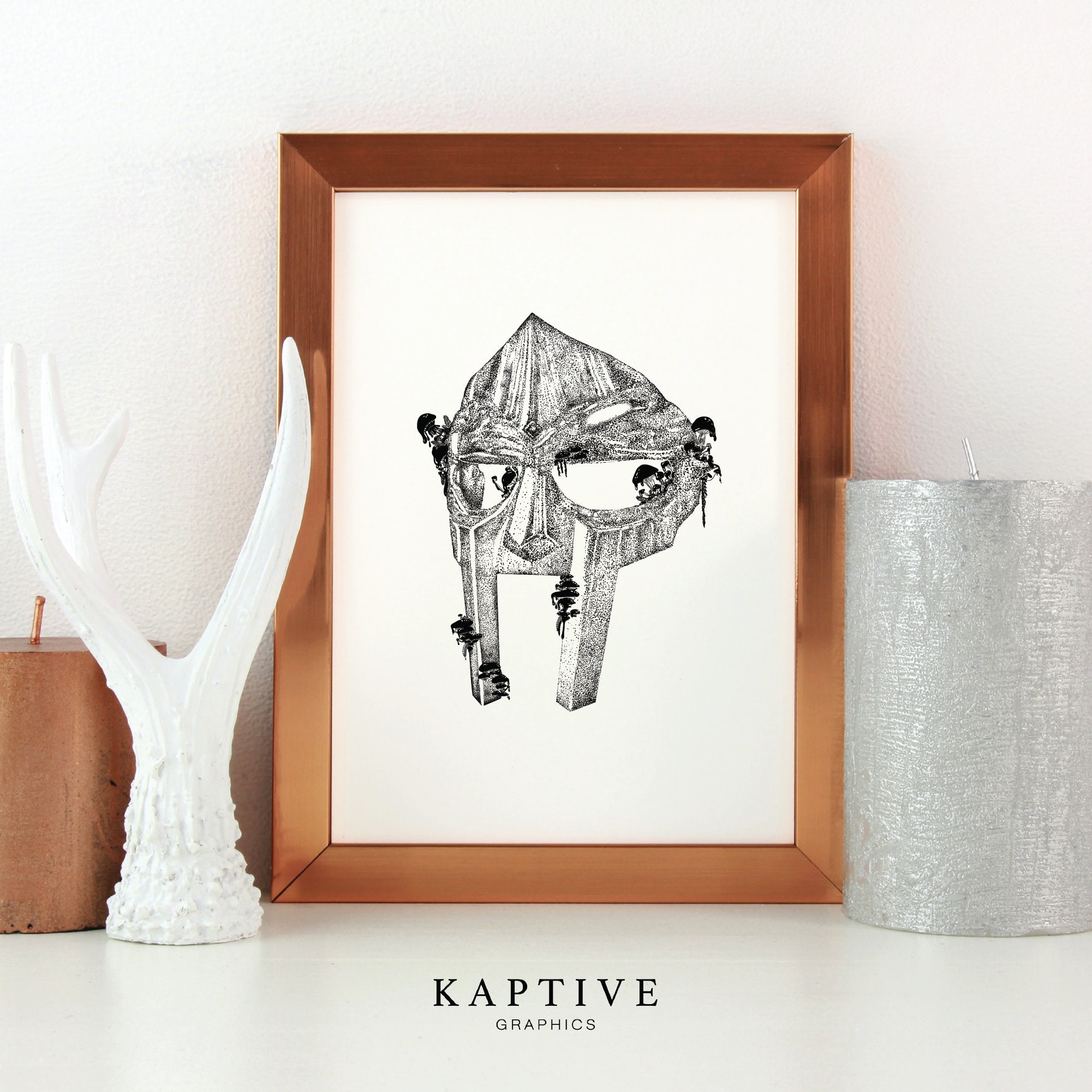 MF Doom Digital Art, Printable Digital Art Piece, Wall Art, MF Doom ...