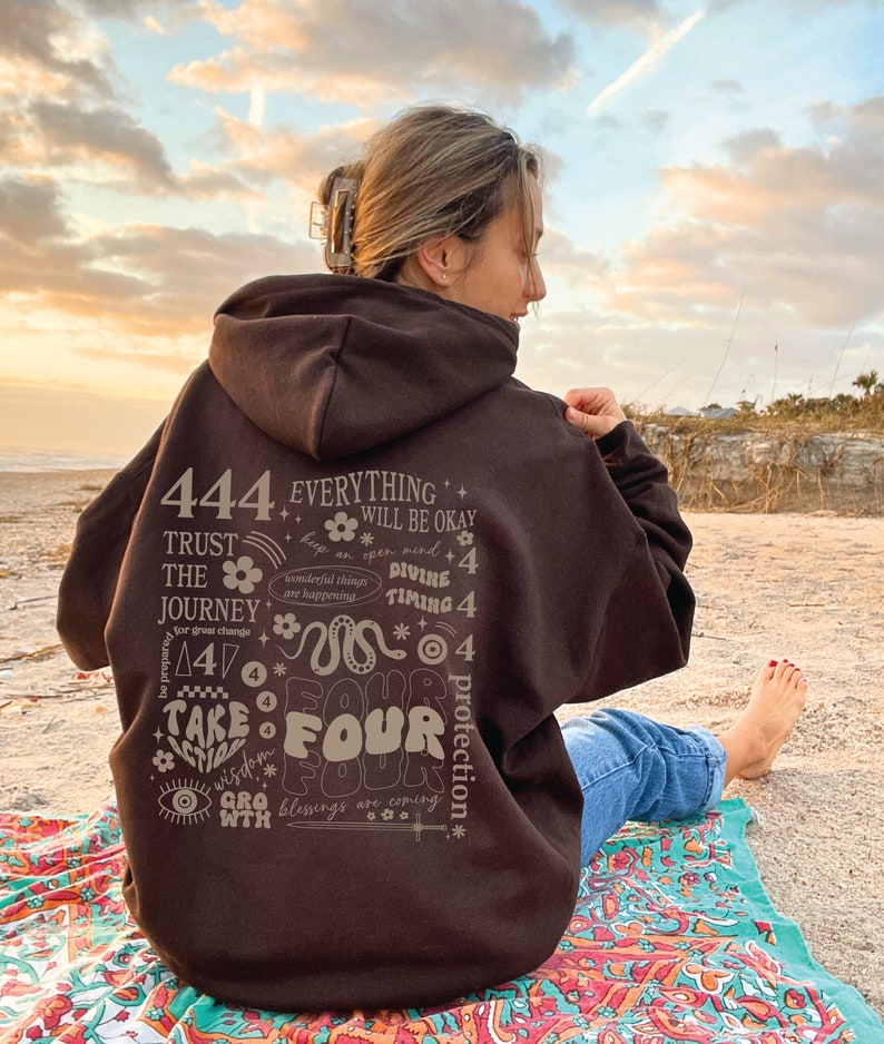 Angel Number Hoodie 444 Hoodie Angel Number 444 Shirt Angel Number ...