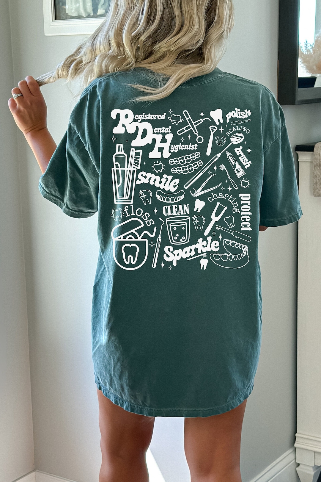 RDH Shirt Dental Hygiene Shirt Dental Hygiene Gifts Dental Hygienist ...