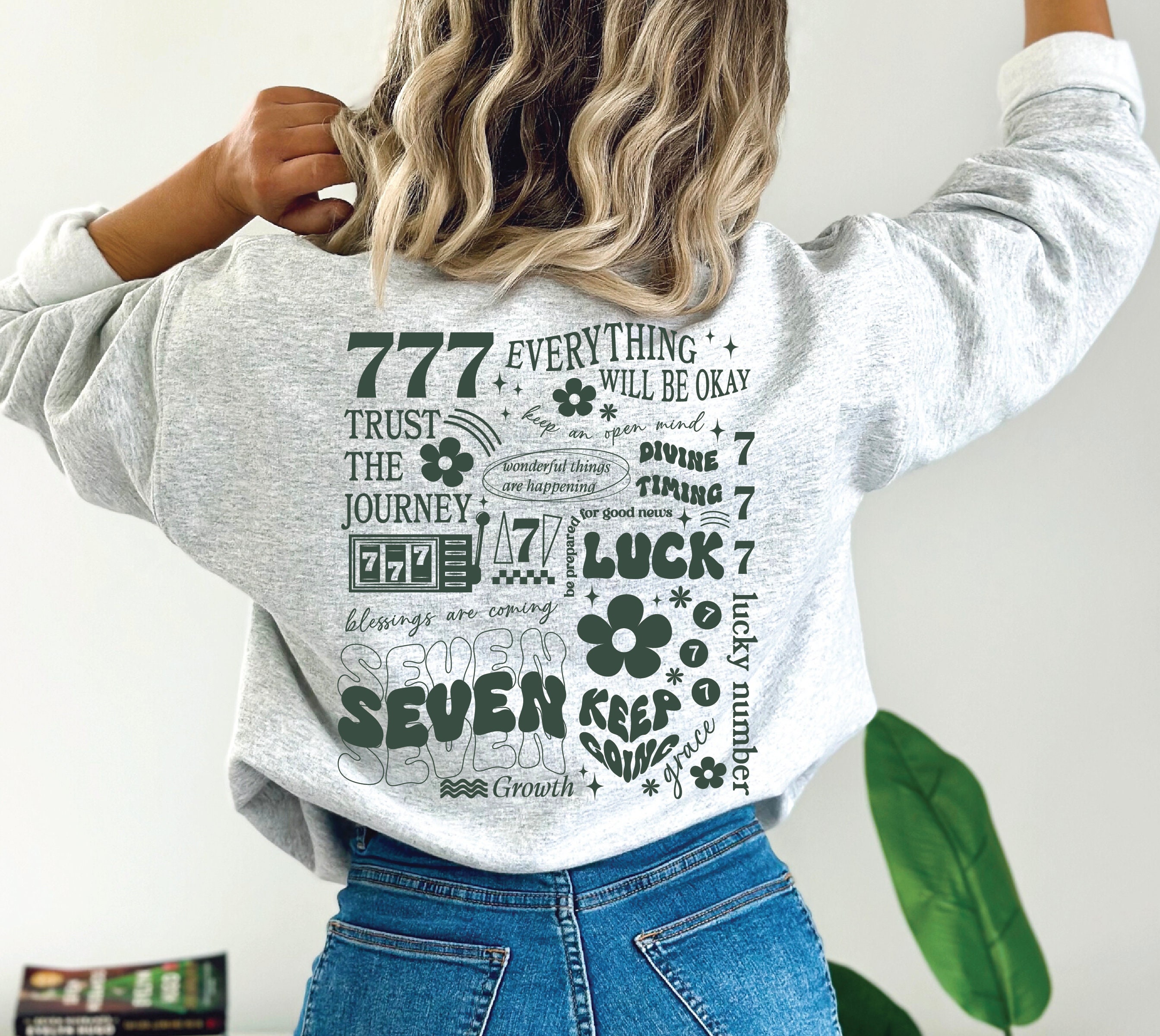 Angel Number Sweatshirt 777 Sweatshirt 777 Shirt Angel Numbers ...